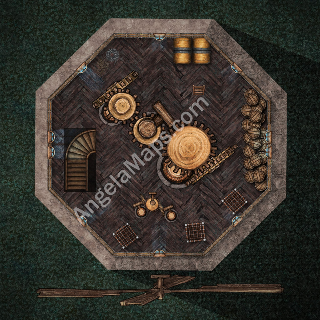 Mill battlemap- Foundry VTT support. JPG/WEBM – Spooky Action Games ...