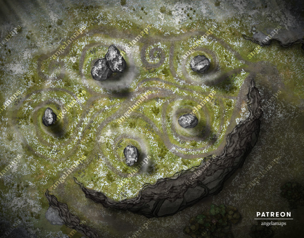 Wind Stones battle map with Foundry VTT support – Animated JPG/WEBM ...