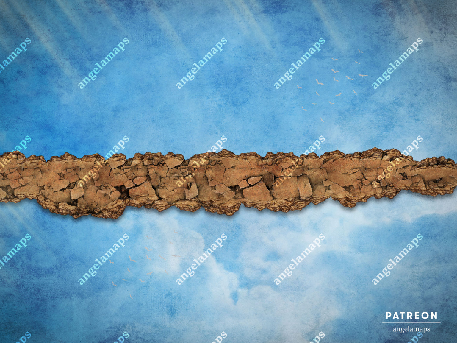 Crumbling Path battle map with Foundry VTT support – Animated JPG/WEBM ...