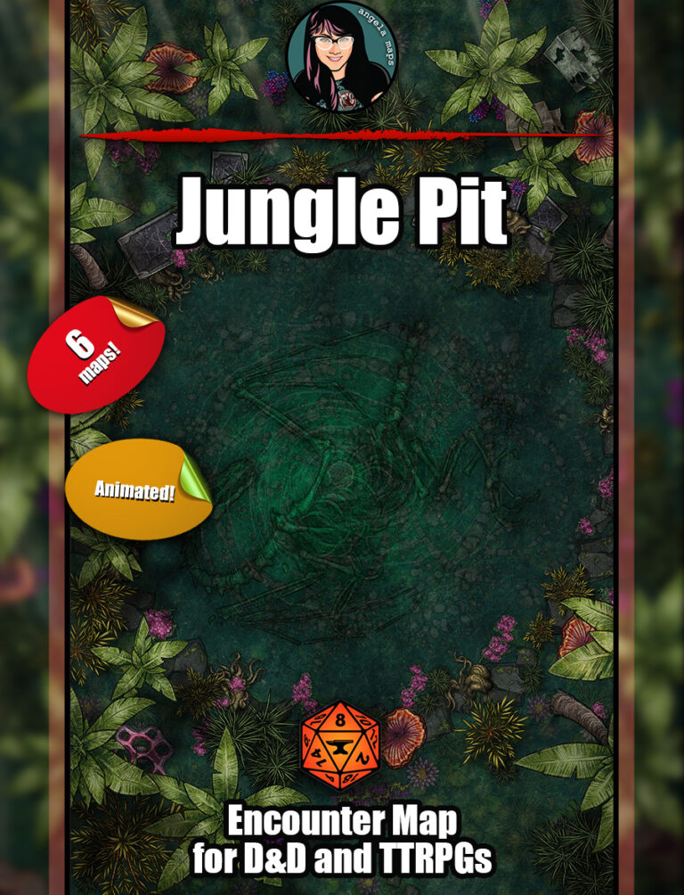 Jungle Pit – beautiful animated battle map with Foundry VTT support ...