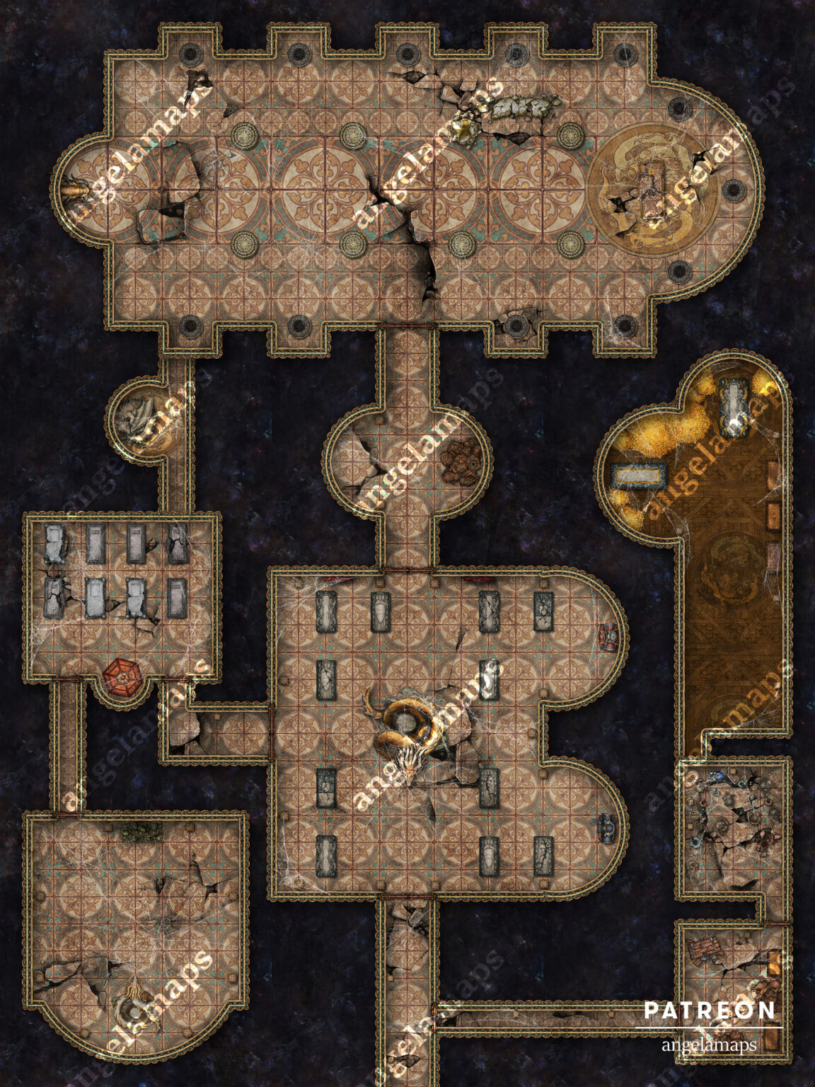 Dragon Temple – battle map pack with Foundry VTT – Spooky Action Games ...