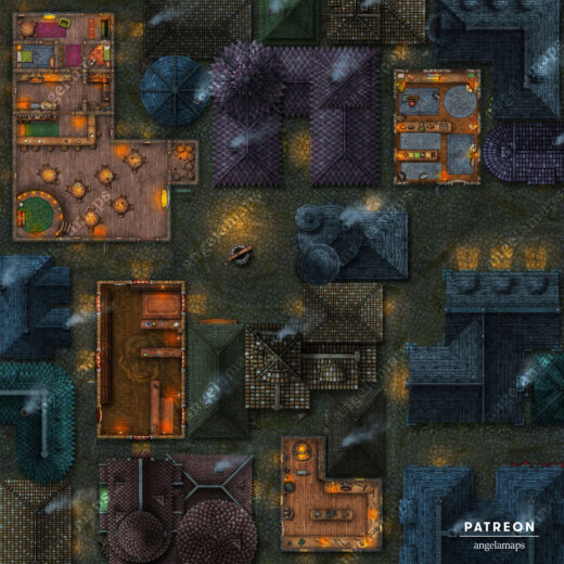 The Streets – 3 variants battle map pack with Foundry VTT – Spooky ...