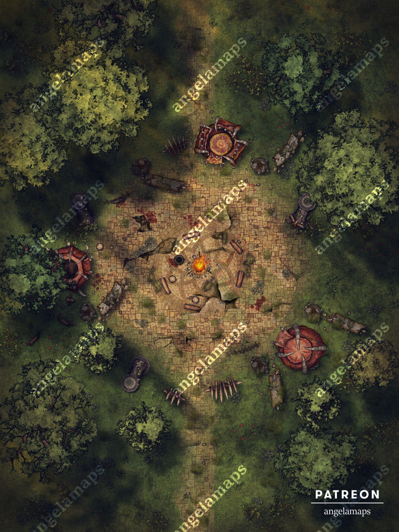 Mysterious Ruin – animated battle map pack with Foundry VTT – Spooky ...