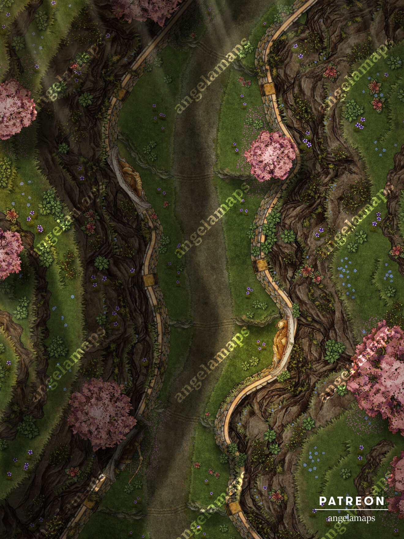 The Path – serene mountain path animated battle map pack with Foundry ...