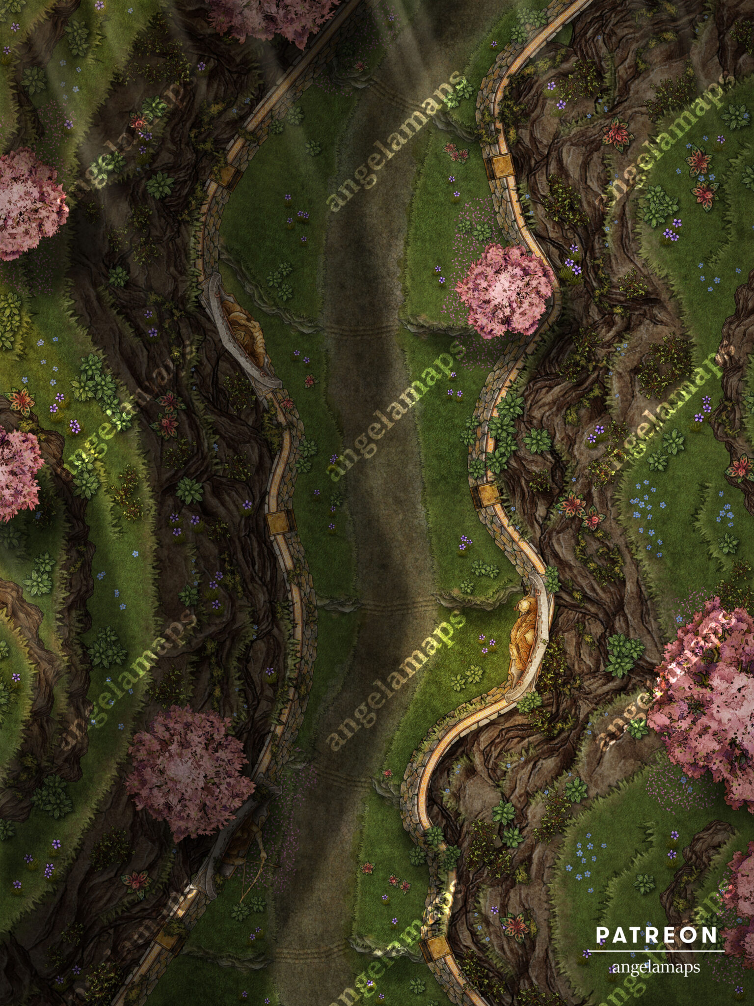 The Path – serene mountain path animated battle map pack with Foundry ...