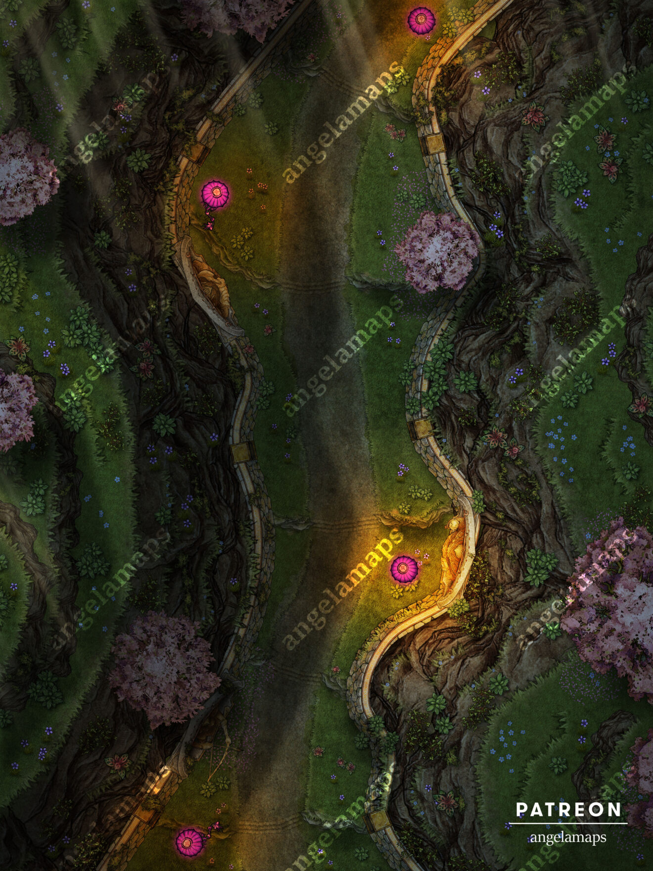 The Path – serene mountain path animated battle map pack with Foundry ...