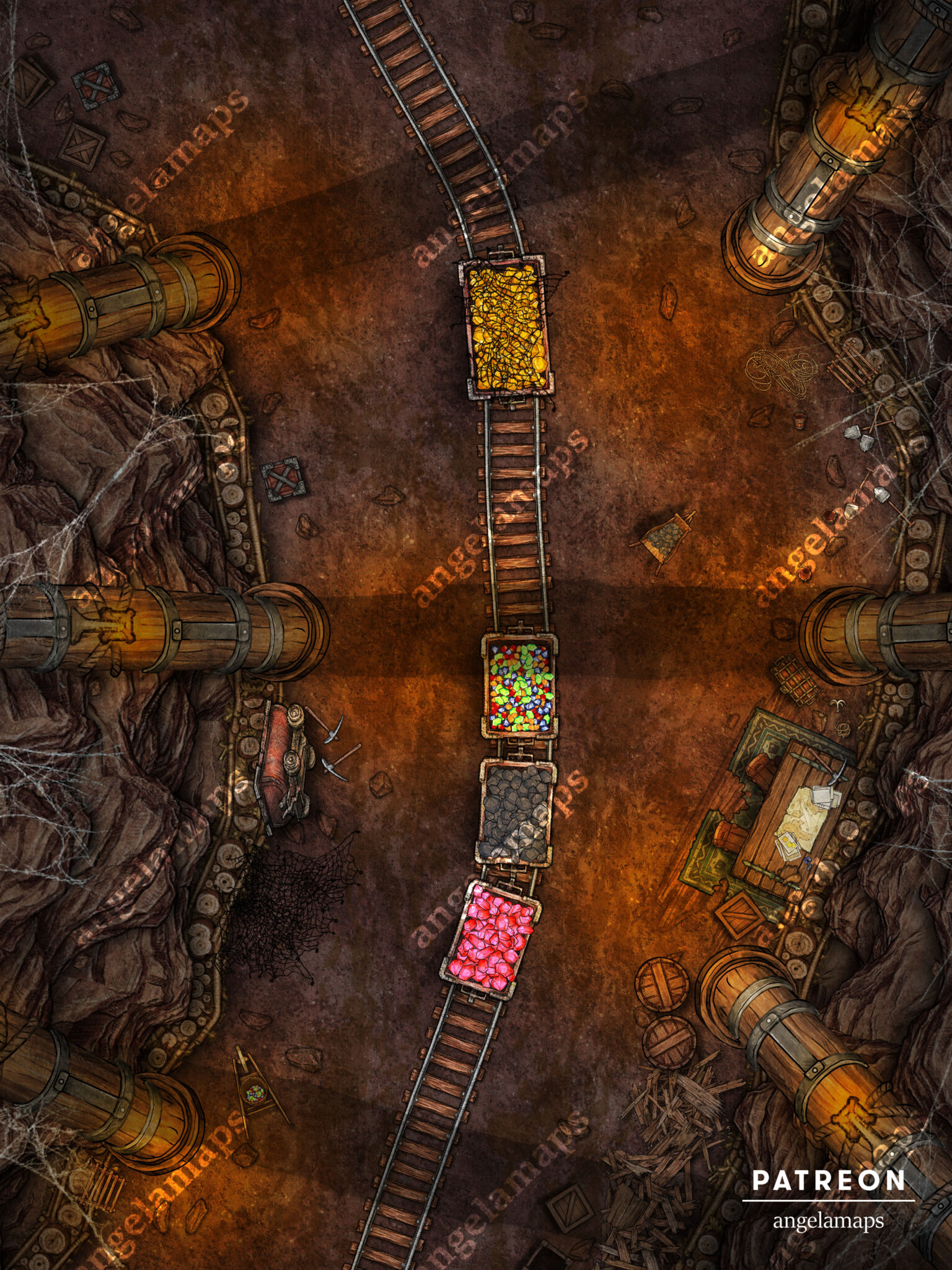 Old Mine- animated battle map pack with Foundry VTT – Spooky Action ...