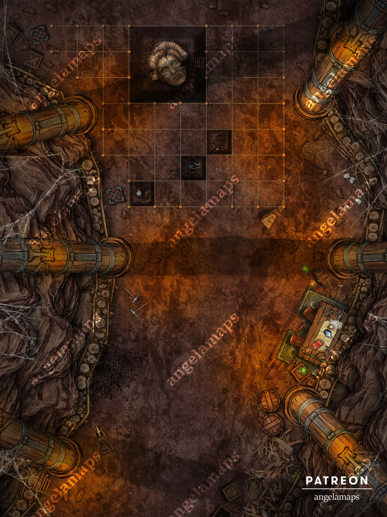 Old Mine- animated battle map pack with Foundry VTT – Spooky Action ...