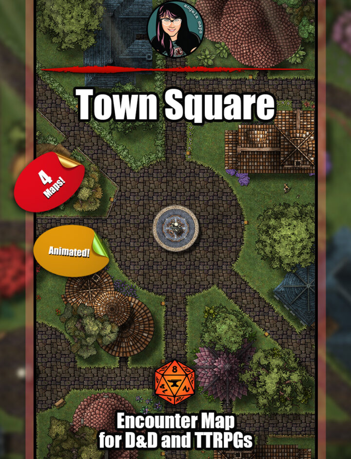 Town Square – animated battle map pack with Foundry VTT – Spooky Action ...